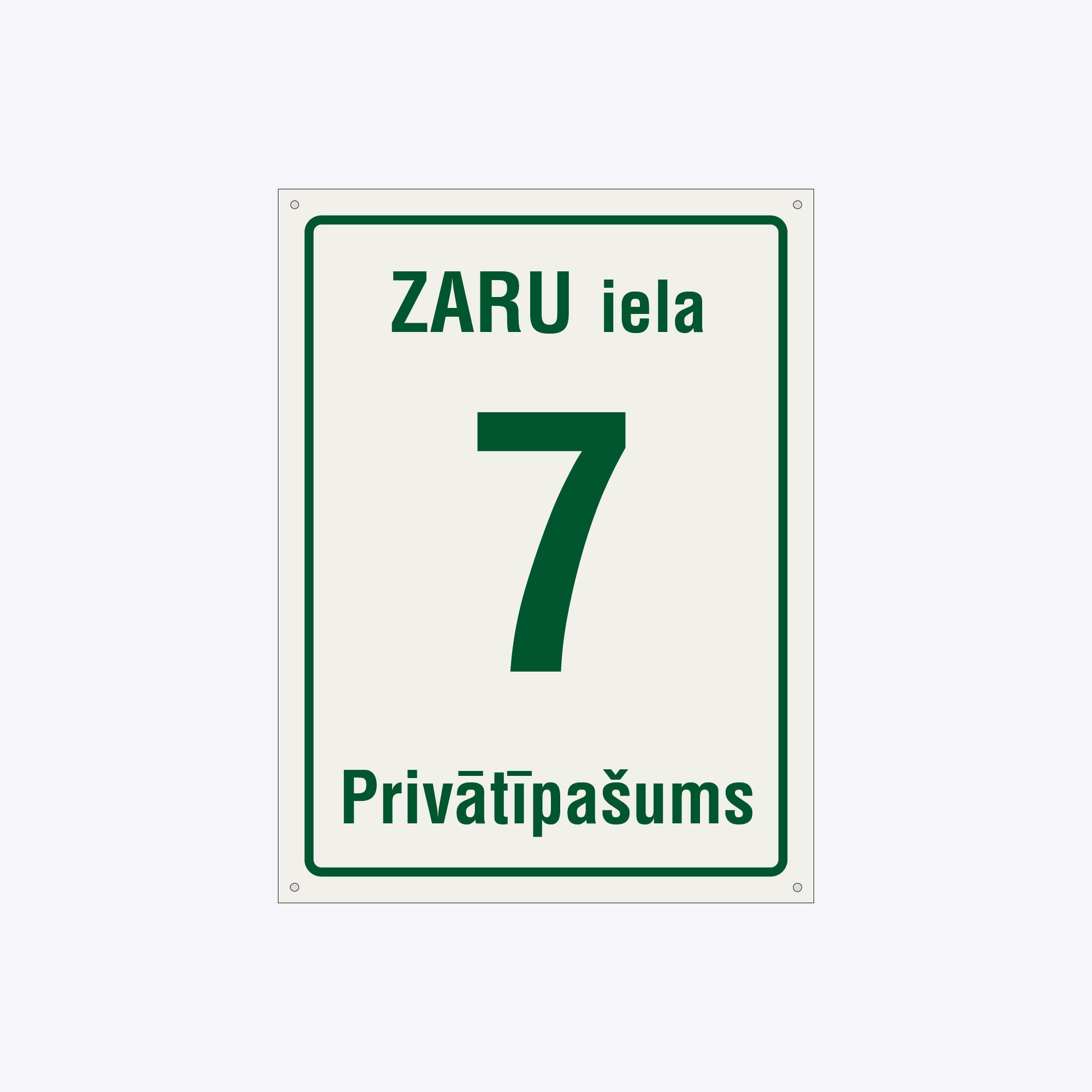 Mājas numura plāksne - Siguldas novads - 300 x 400mm SIGULDĀ, SIGULDAS ...