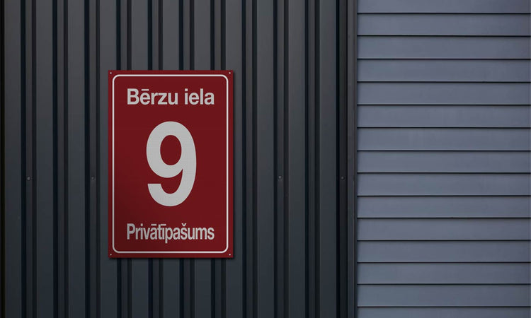 Māju numuru izgatavošana – LATSIGN